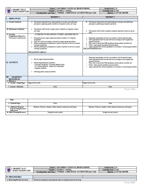Css Dll 6 Aqsandpco Pdf Learning Teachers