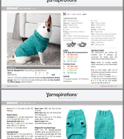 Knit Dog Sweater Free Knitting Patterns Artofit