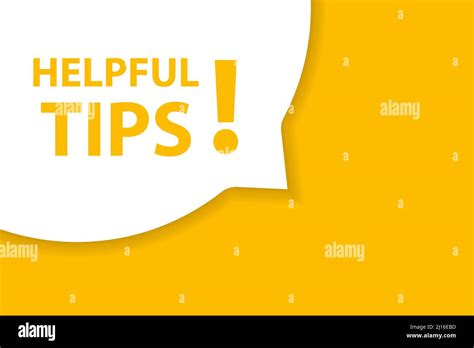 Helpful Tips Speech Bubble Banner Vector With Copy Space For Business
