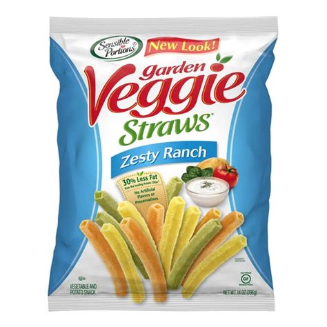 Sensible Portions Large Snack Bag Box Garden Veggie Straws Variety