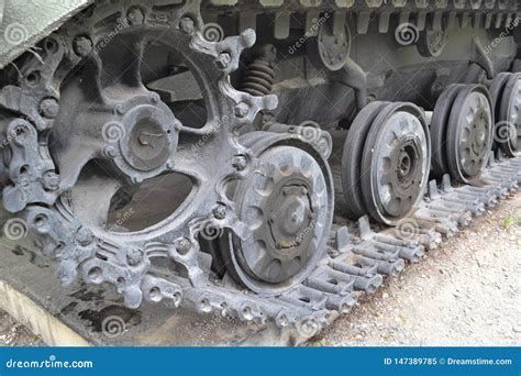 Tank Module Caterpillar Chassis With Suspension Stock Image