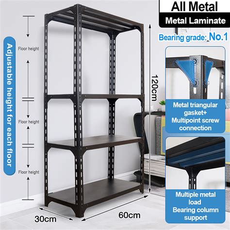 Tier Metal Boltless Rack Home Kitchen Store Storage Rack Warehouse Rak Besi Serbaguna