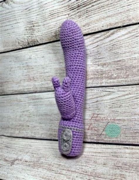 Bdsm Crochet Sex Toy Rabbit Vibrator Massager Hilarious Etsy