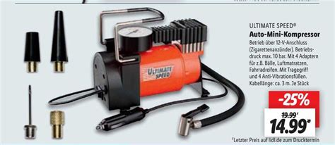 Ultimate Speed Auto Mini Kompressor Angebot Bei Lidl 1Prospekte De