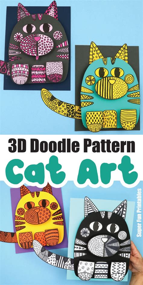Pattern Cat 3d Art Project Artofit