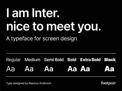 Inter Free Sans Serif Font Fontpair Google Fonts Google Font