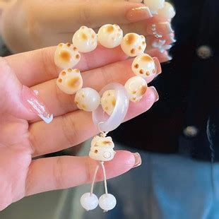 炭烤猫爪菩提根碳烤菩提子猫串珠手链手捻女生佘太翠跑环流苏 阿里巴巴