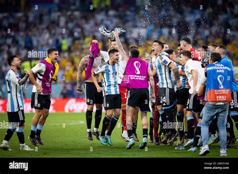 Doha Qatar 3rd Dec 2022 Final Jubilation Lionel Messi Arg Paulo