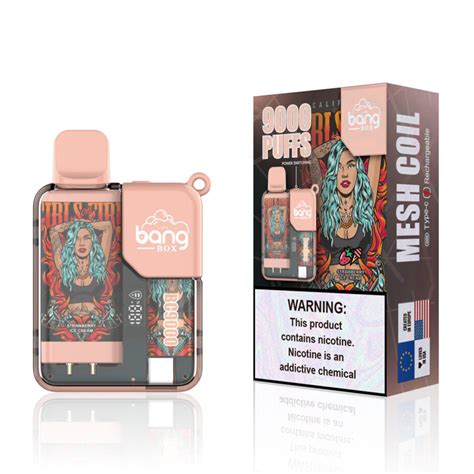 Bang Box Vape 9000 Puffs Strawberry Ice Cream Bongsnpipes