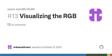 Visualizing The RGB Issue 13 Youmi Zym GO SLAM GitHub