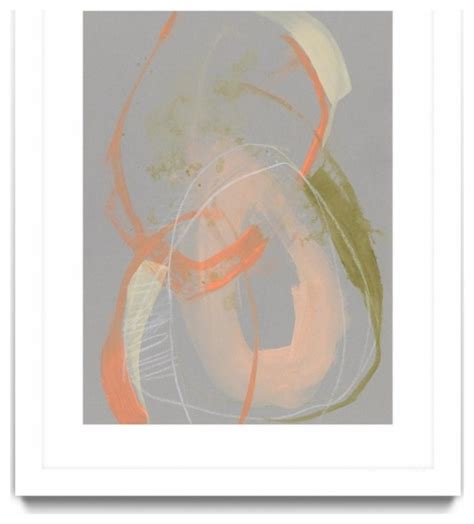 Giant Art 24x32 Pastel Loops I Matted And Framed In White