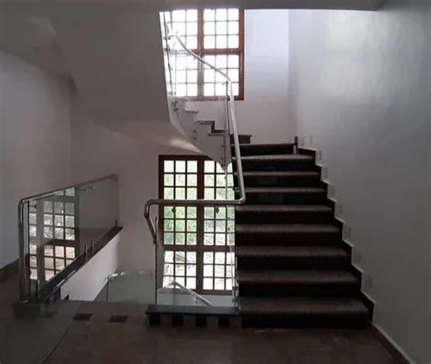 Stainless Steel Ss Bending Glass Railing For Home At Rs 2500running