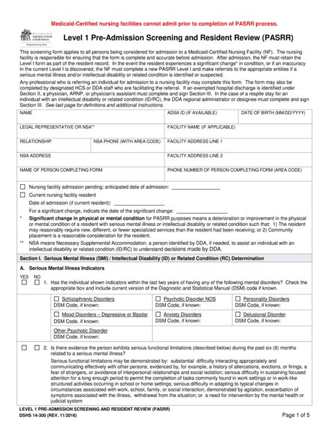 Pasrr Washington 2015 2025 Form Fill Out And Sign Printable PDF