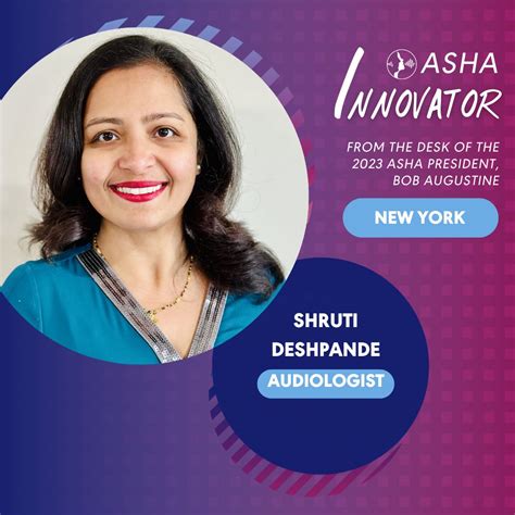 Shruti Deshpande On Innovation With Asha Innovator The American