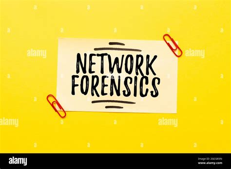 Handwriting Text Network Forensics Business Concept Monitoring And Analysis Of Computer Network