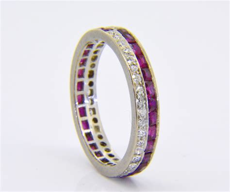 Ruby And Diamond Eternity Ring Jethro Marles