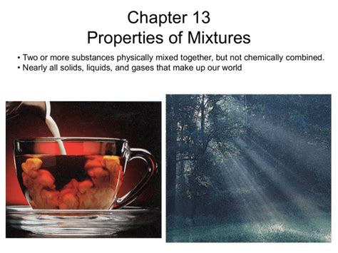 Chapter Properties Of Mixtures