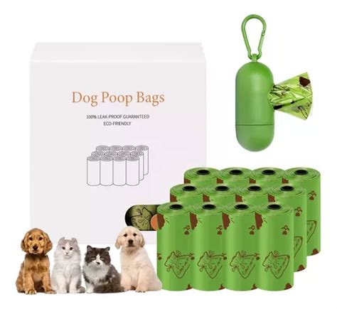 240 Bolsas Para Popo Perro Biodegradables Con Dispensador L Meses Sin