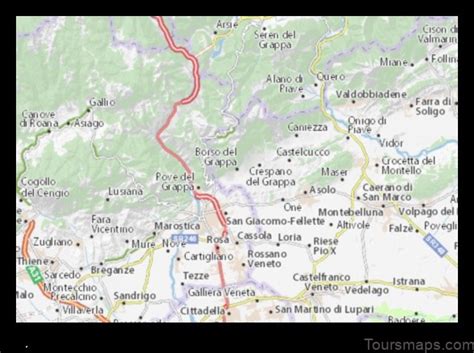 A Detailed Map Of Borso Del Grappa