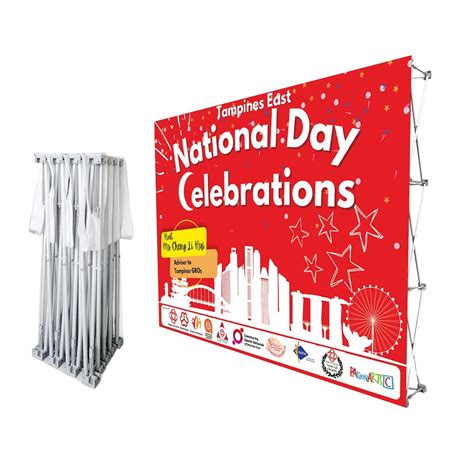 Straight Fabric Pop Up Display Backdrop Wall Banner Display Exhibition