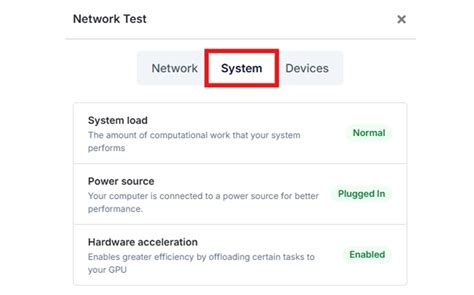 Telehealth Network Diagnostic Tool Sessions Health Help Center