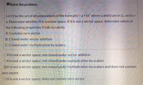Solved Isolve The Problem Let H Be The Set Of All Chegg Com