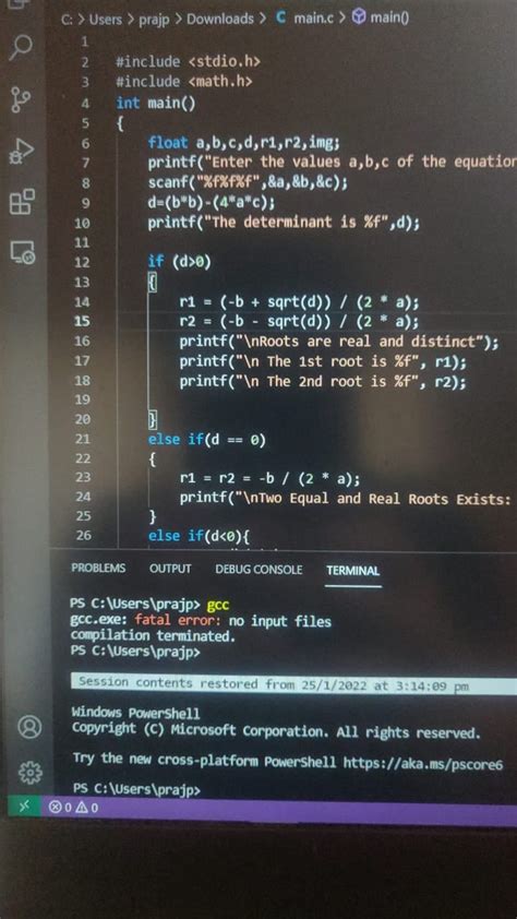 need help pls vs code not running r cprogramming