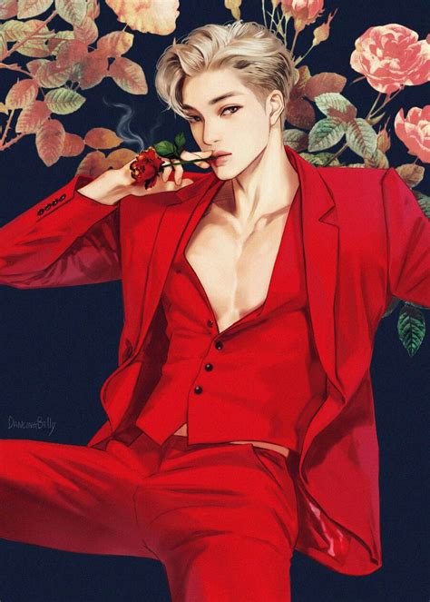 Kai Love Shot Fanart 🌹 Baekhyun Exo Kai Kaisoo Hot Anime Guys