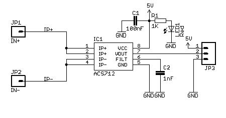 Acs712 Current Sensor Circuit Diagram