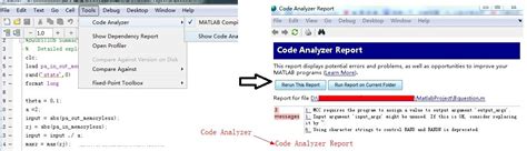Matlab M文件分析工具使用（code Analyzer And Profiler） Csdn博客