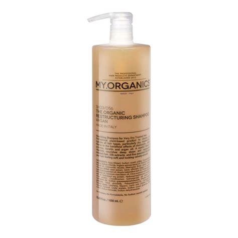 Organic Restructuring Shampoo For Damaged Hair 1000ml Hair Care My