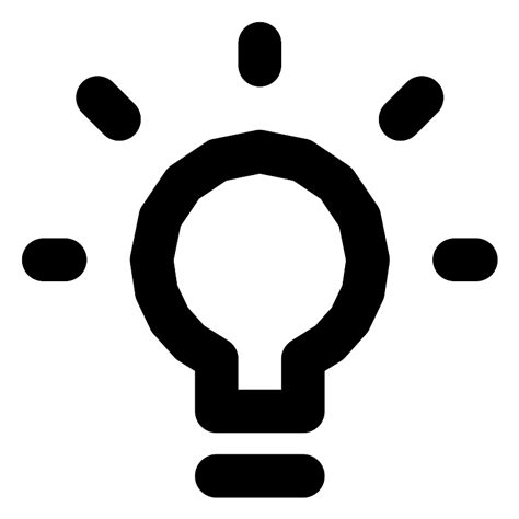 Lightbulb Shine Line Vector Svg Icon Svg Repo