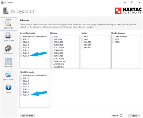 step by step guild to enabling tls 1 3 on windows server 2022