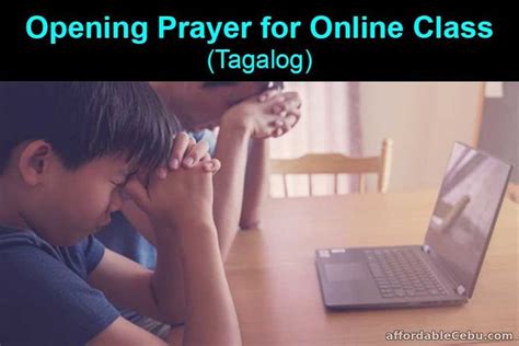 Opening Prayer For Online Class Tagalog Opening Prayer Tagalog