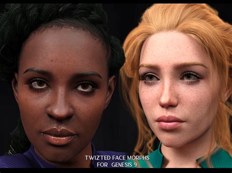 Twizted Face Morphs For Genesis 9 Daz 3d