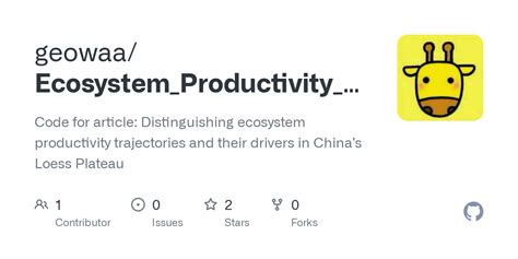Github Geowaaecosystemproductivitytrajectory Code For Article Distinguishing Ecosystem