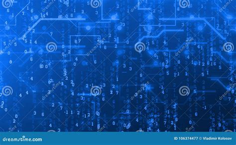 Matrix Style Digital Circuit Stock Illustration Illustration Of