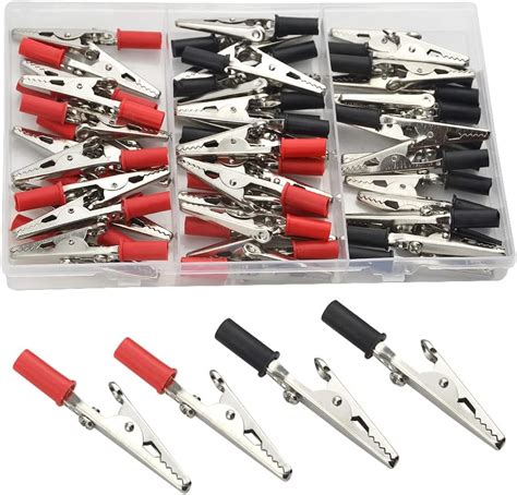 WMYCONGCONG 22 PCS Metal Alligator Clips Electrical Test Clamps With