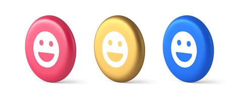 Smiley Emotcircle Icône Bande Dessinée Visage Emoji Bouton Rire Réseau
