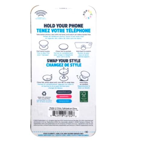 Popsocket Accessories Popsocket White Crushed Glitter Sparkle Bling