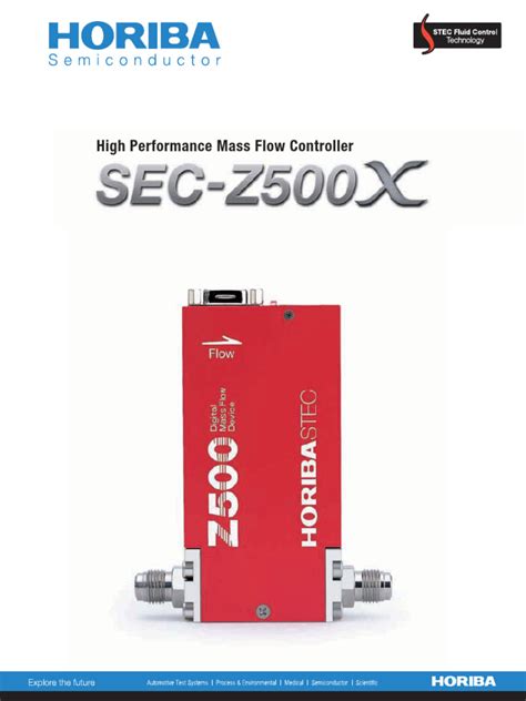 Digital Mass Flow Controller Sec Z500x Series Pdf Flow Measurement