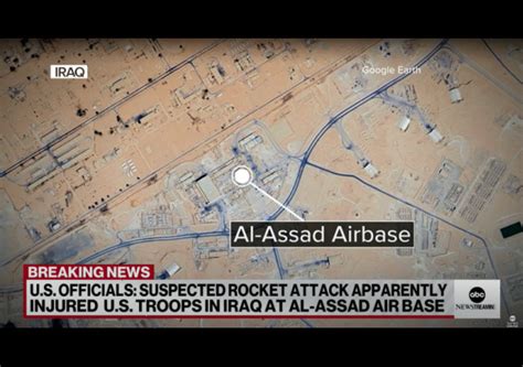 Several Injured In Rocket Attack On Iraq Base Housing Us Personnel
