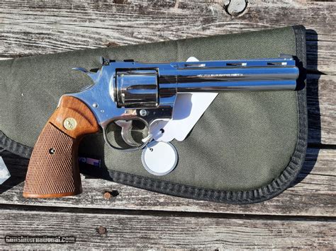 1979 Colt Python Custom Shop 6 Nickel W Elliason Sights 98 Excellent