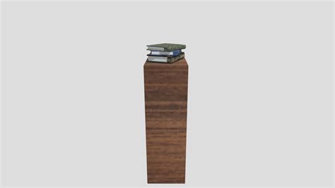 Short Bookshelf 3d Model By Angiemak84 [4892b09] Sketchfab