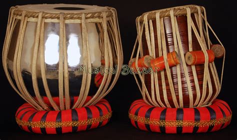 Maharaja Musicals Classic Tabla Set Brass Bayan 3 Kg Sheesham Daya