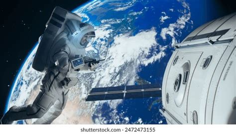 Young Astronaut Floating Space Zero Gravity Stock Photo 2488230165 | Shutterstock