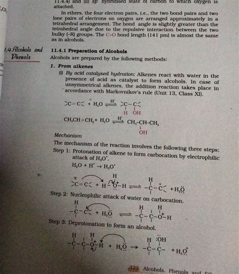 Attachedin Ethers The Four Electron Pairs Ie The Two Bond Pairs An