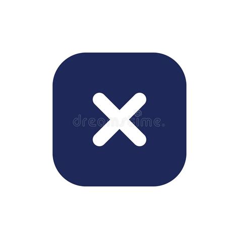 Close Button Black Glyph Ui Icon Stock Vector Illustration Of Phone