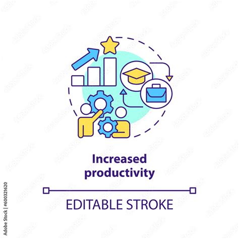 Increased Productivity Concept Icon Improve Efficiency Economic