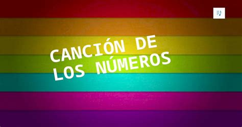 Canción De Los Números Para Niños Pptx Powerpoint